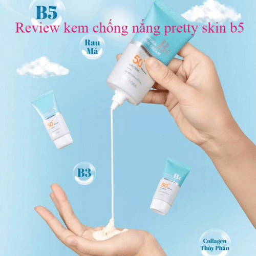 kem chống nắng pretty skin b5 review thực tế từ người dùng